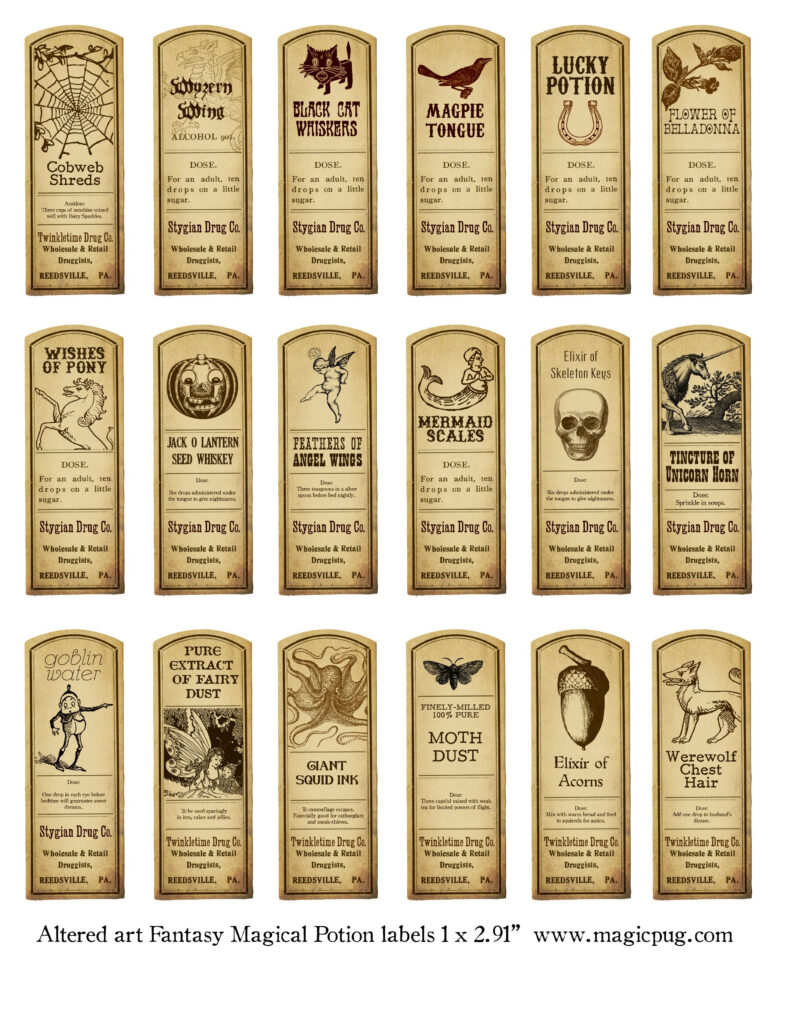 Free Printable Potion Labels Free Printable | Gerald Printable