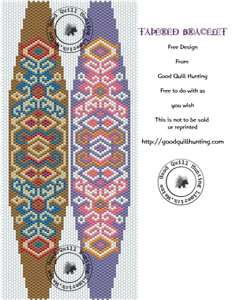 How To Read A Bead Loom Pattern Youtube Free Printable Bead Loom ...