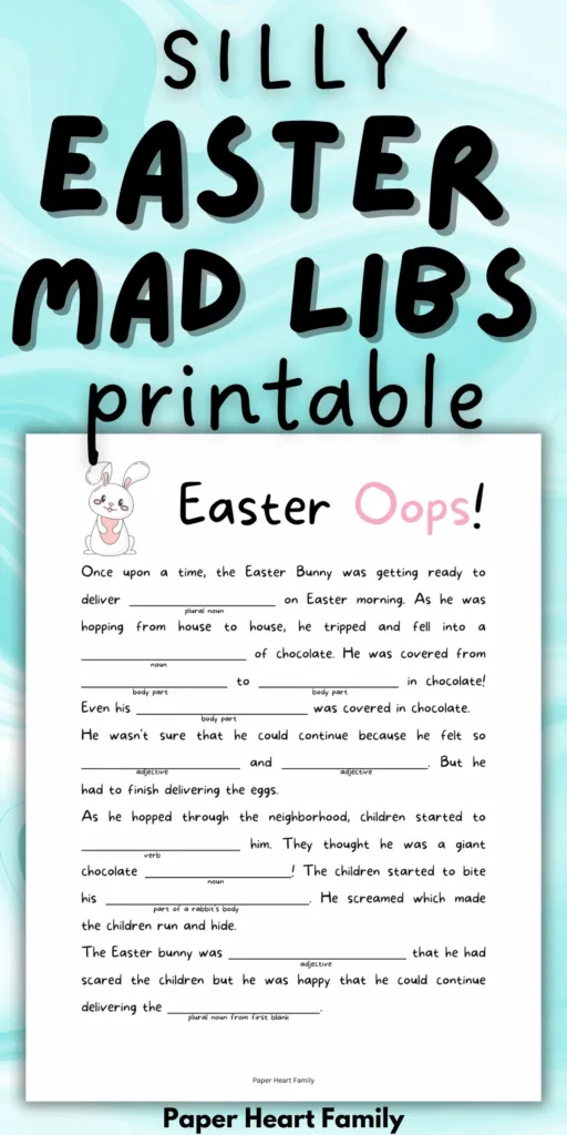 Free Printable Easter Mad Libs | Gerald Printable