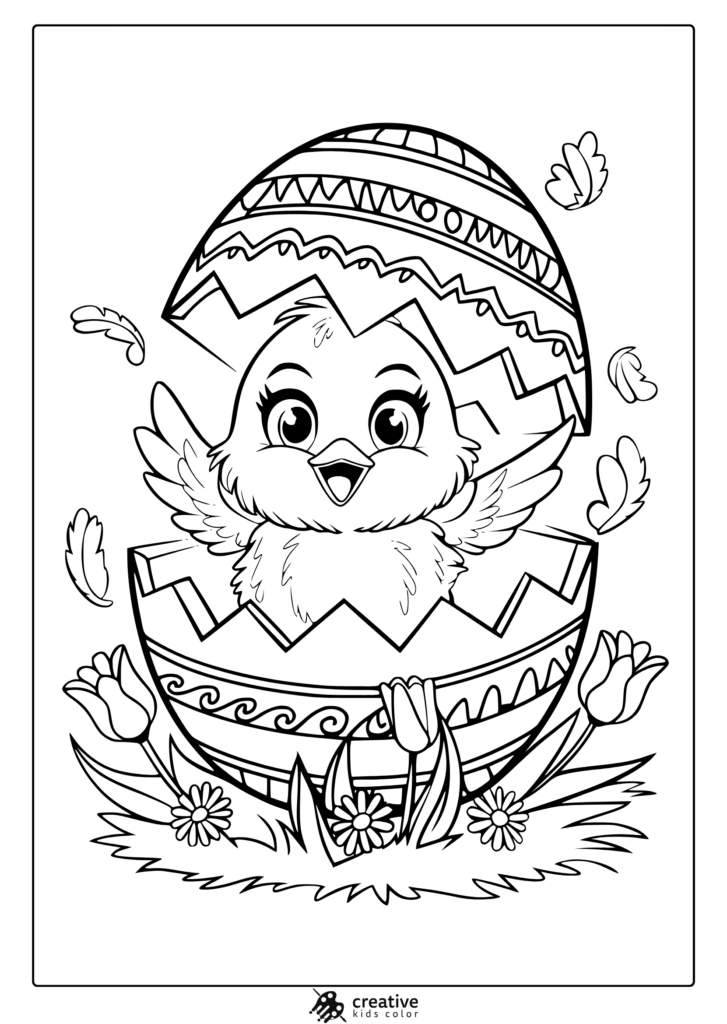 Cute Easter Coloring Pages Printable | Gerald Printable