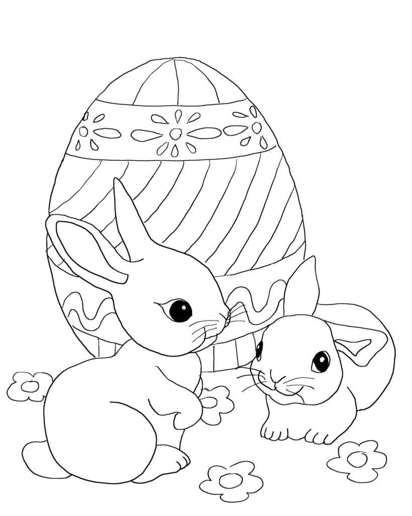 Easter Colouring Page Printable | Gerald Printable