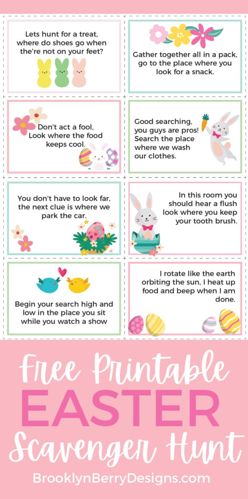Free Printable Indoor Easter Scavenger Hunt | Gerald Printable